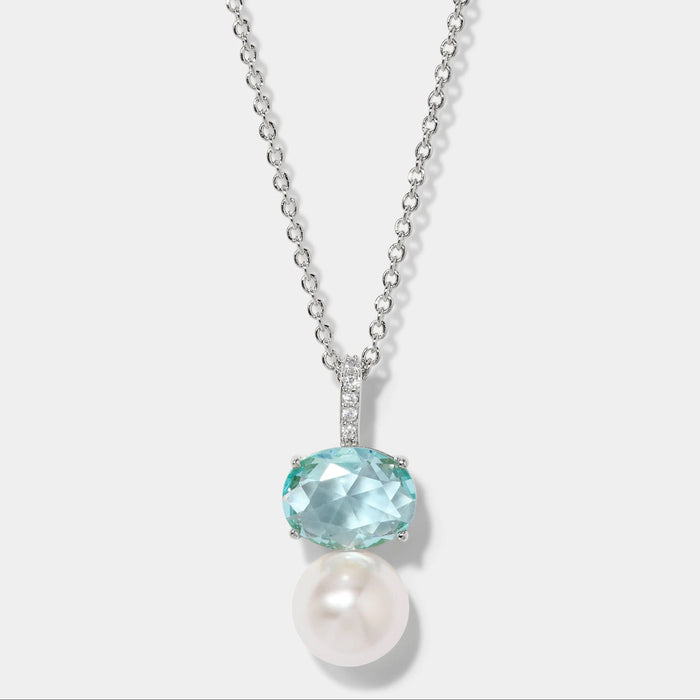 Aqua Pearl Necklace