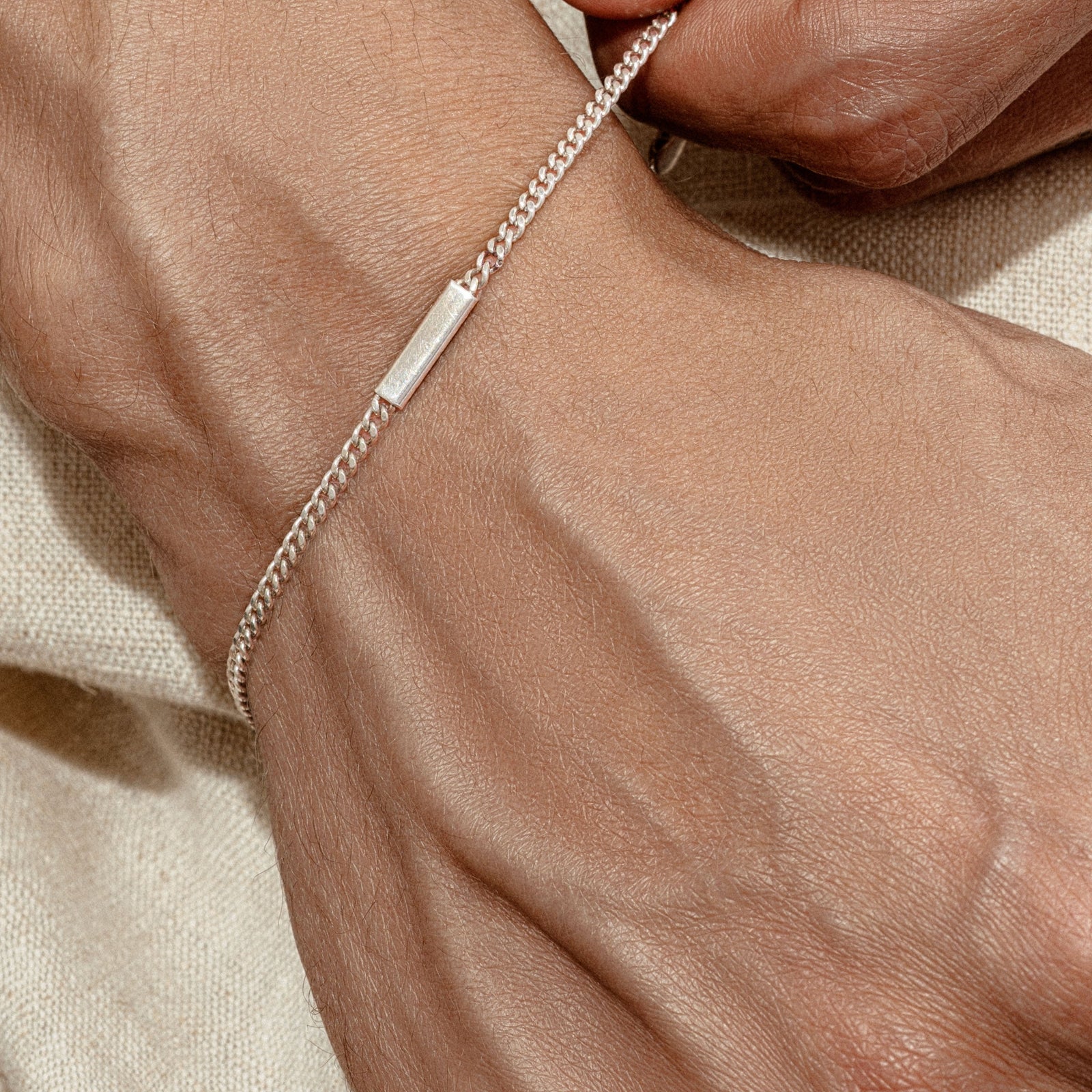 Curb Blocks Bracelet