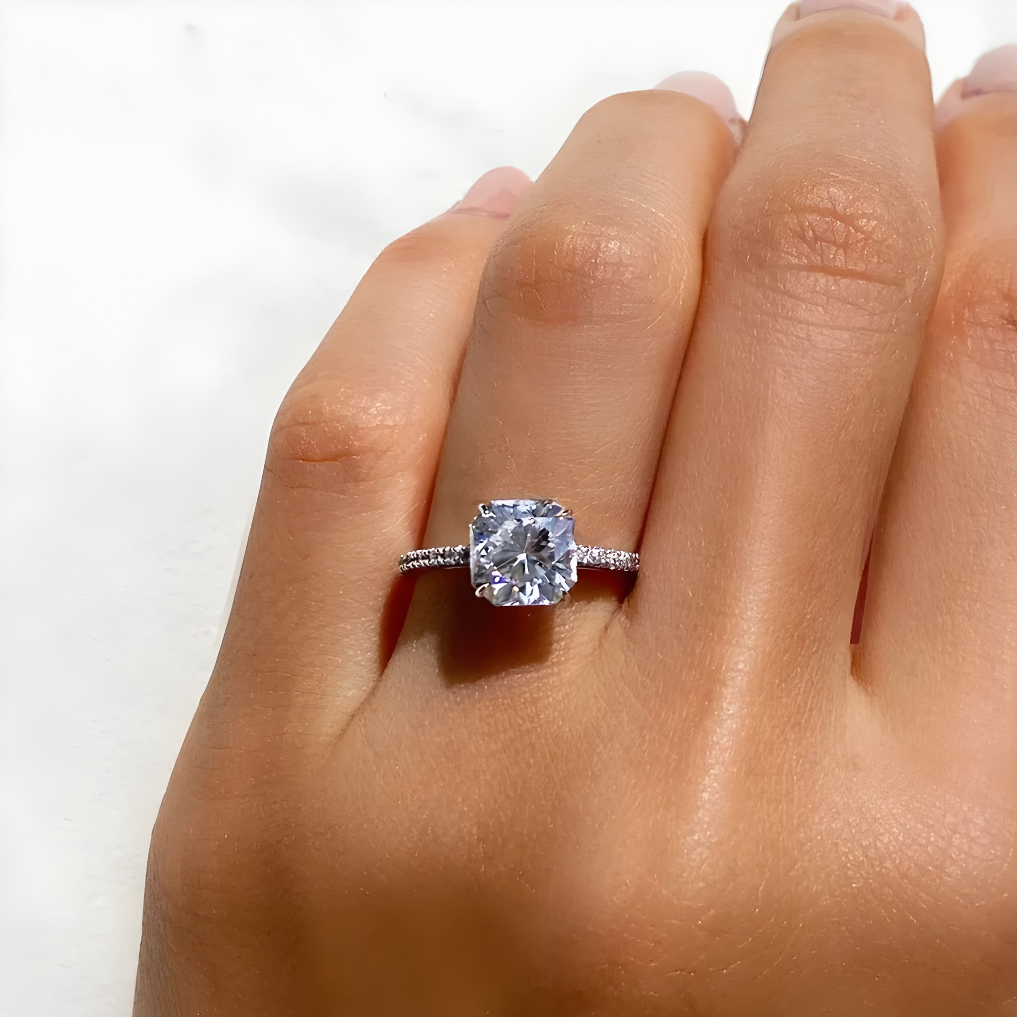 Vanilla Flanders Microset Ring - Elegant and Unique Design