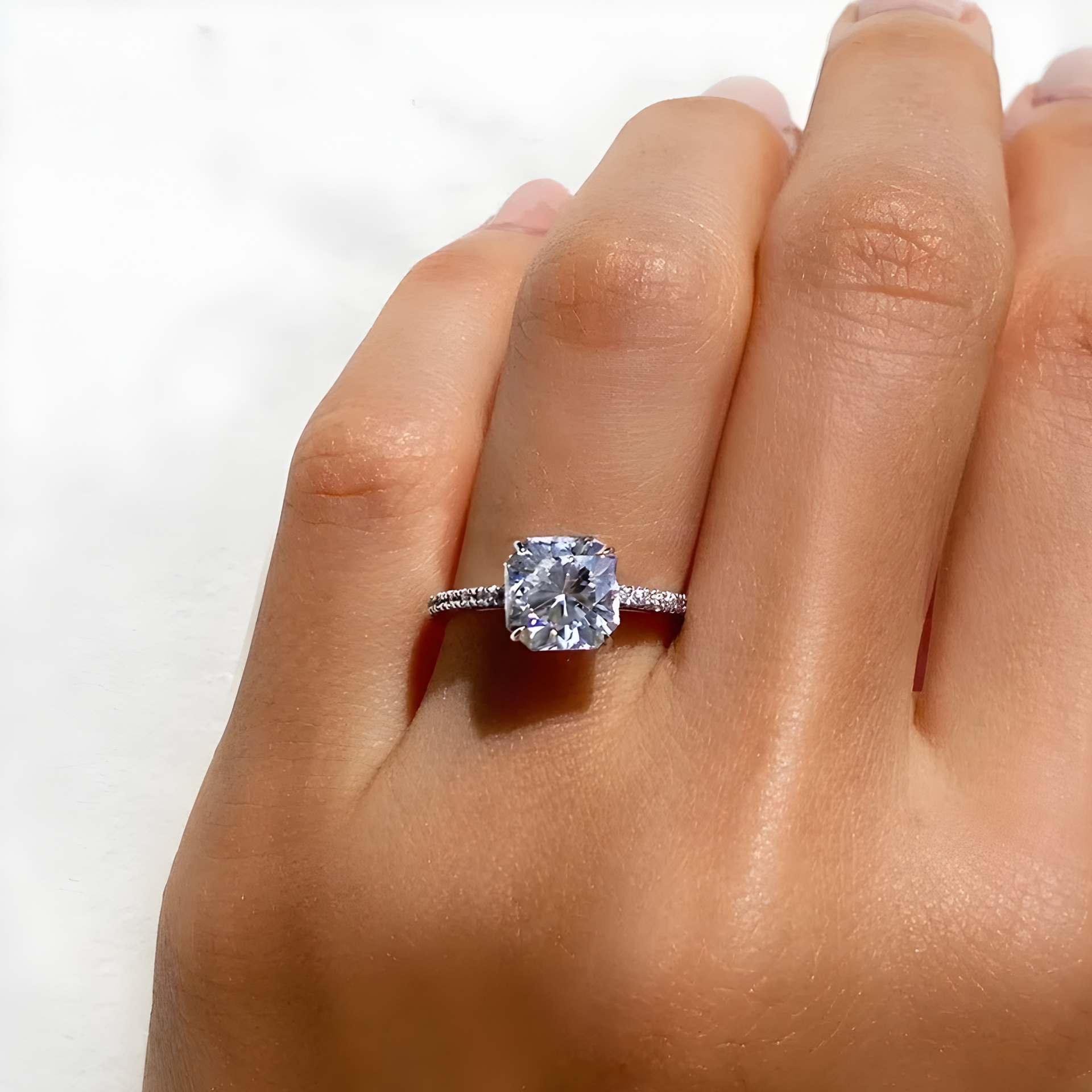 Vanilla Flanders Microset Ring - Elegant and Unique Design