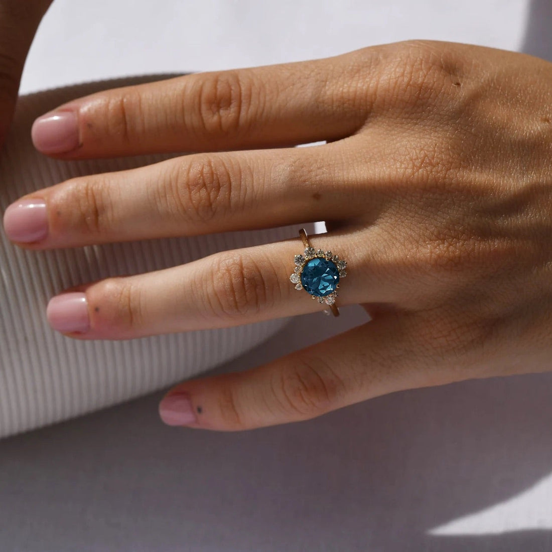 Moonlight London Blue Topaz Ring