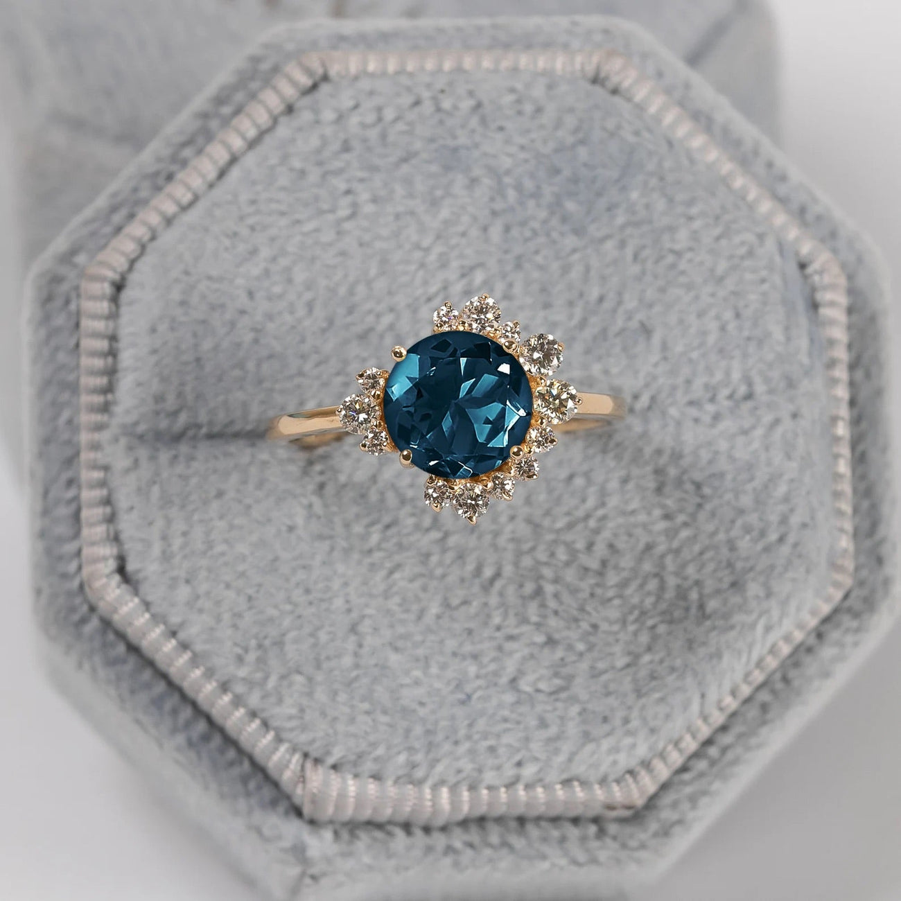 Moonlight London Blue Topaz Ring